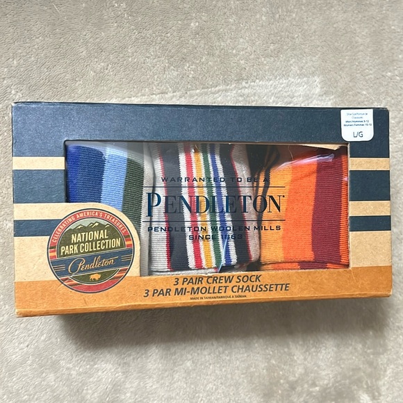 Pendleton | Underwear & Socks | New Pendleton 3 Pair Crew Sock Shoe Size Men 92 Women 113 L ...